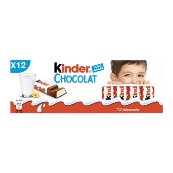 Barre chocolatée Kinder Chocolat au Lait x12 -150g | acheter en ligne ...